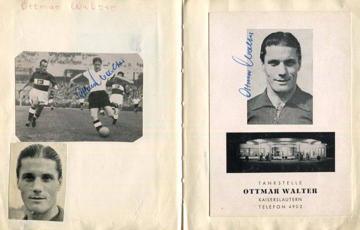 1950s Soccer team members autographs, signed vintage autograph album