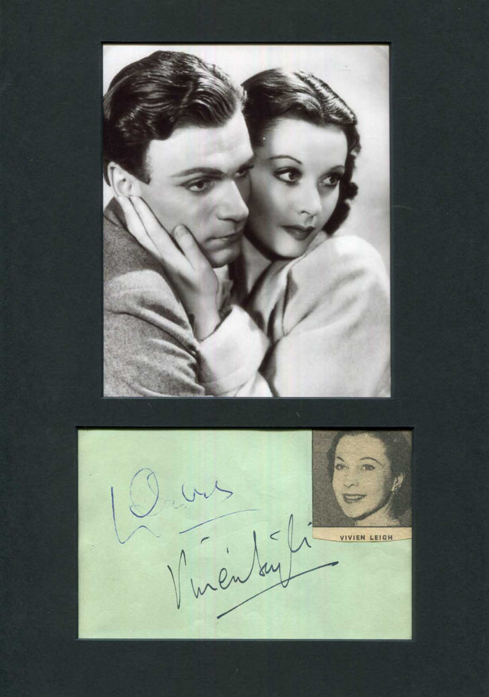 Vivien Leigh Autograph | signed cards / album pages