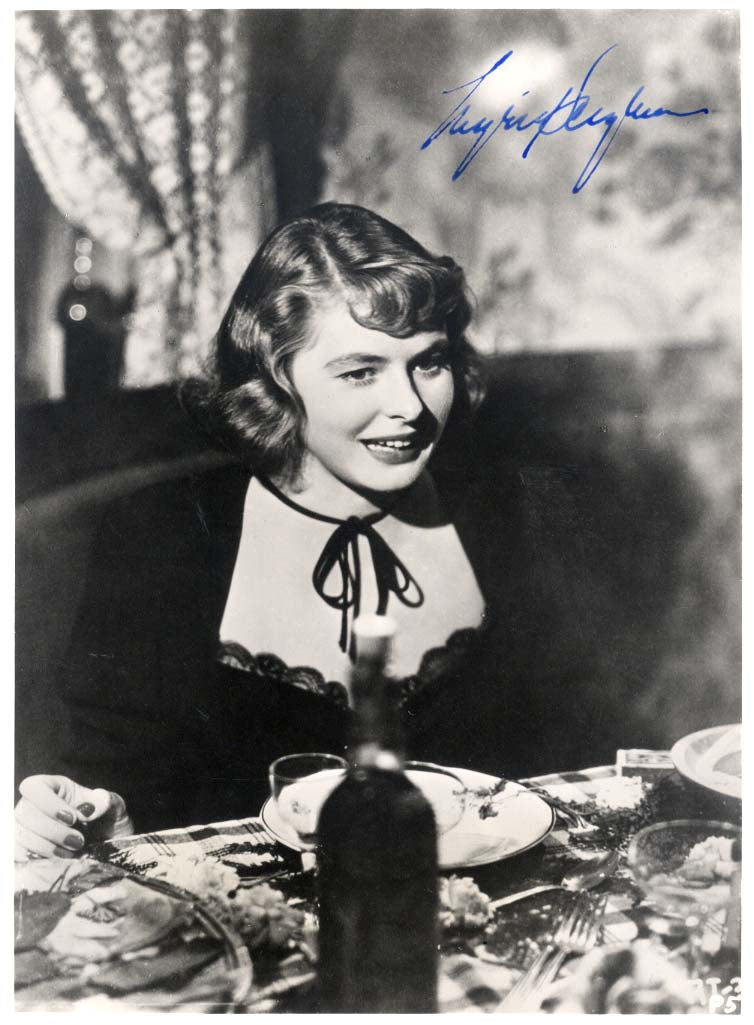 Ingrid Bergman Autograph | signed vintage photographs