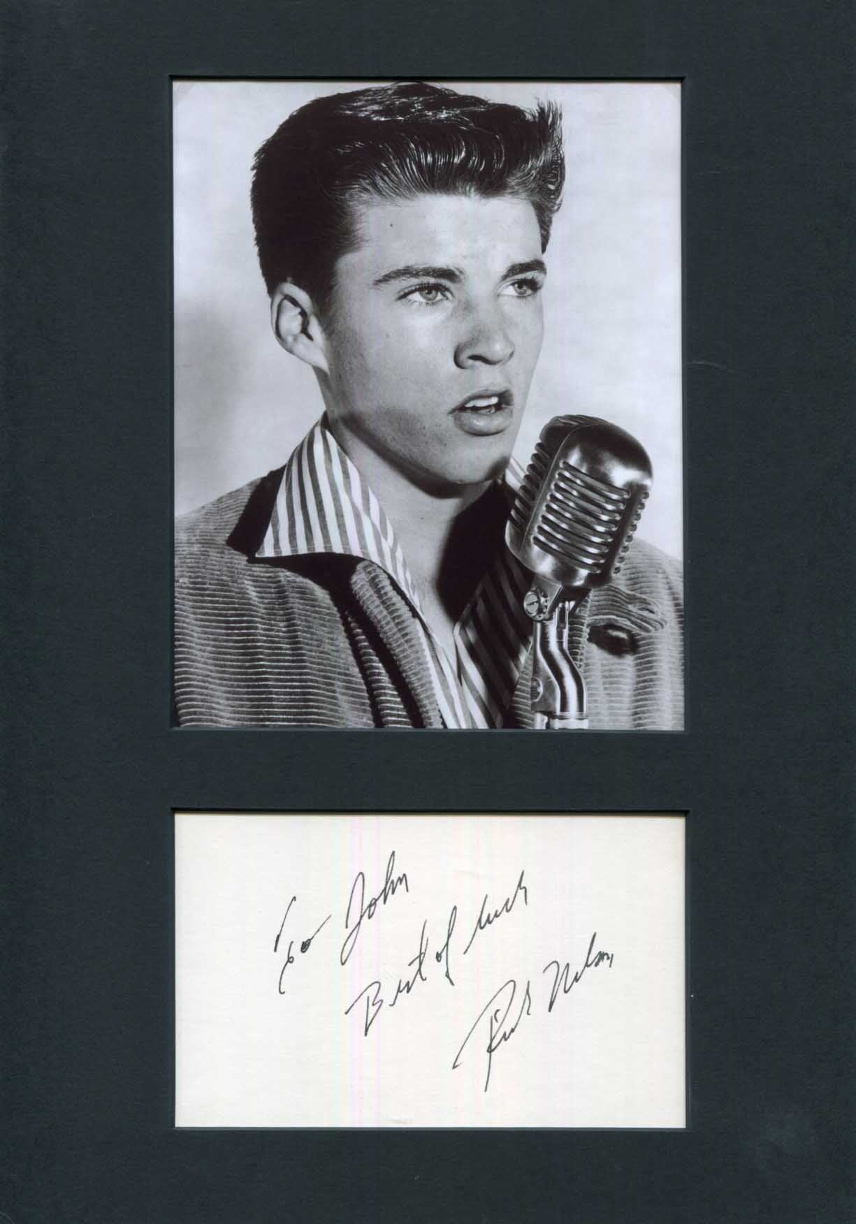 Rick Nelson Autograph | signed cards / album pages