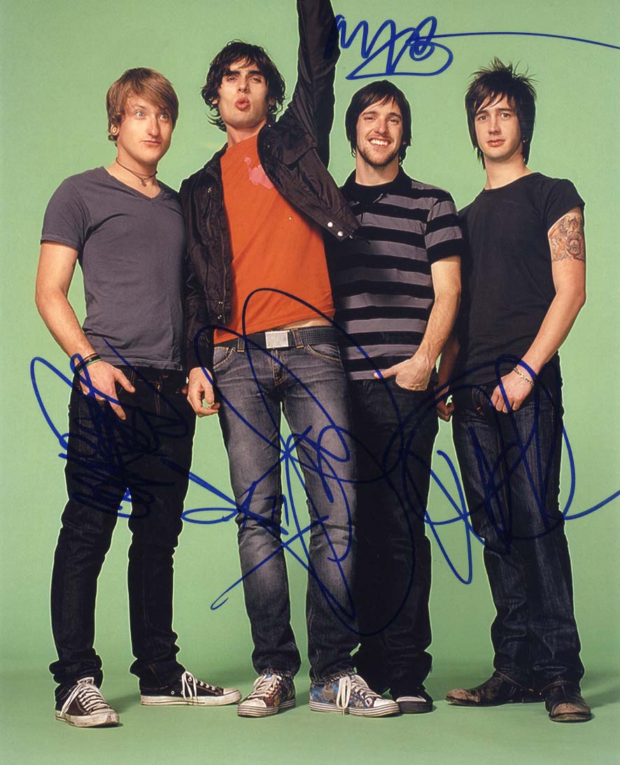 The All-American Rejects (band) autographs, signed photograph