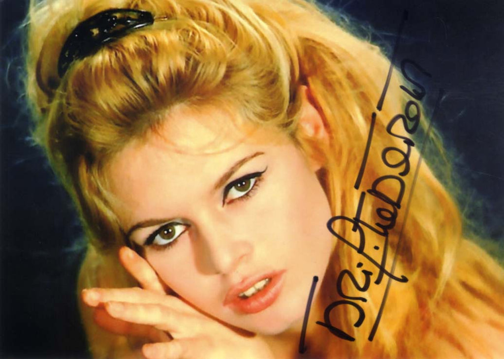 Brigitte Bardot autograph, signed photograph