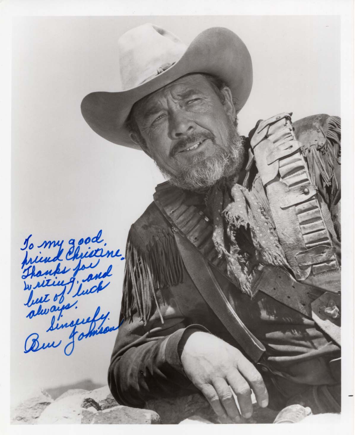 Ben Johnson Autograph | signed photographs