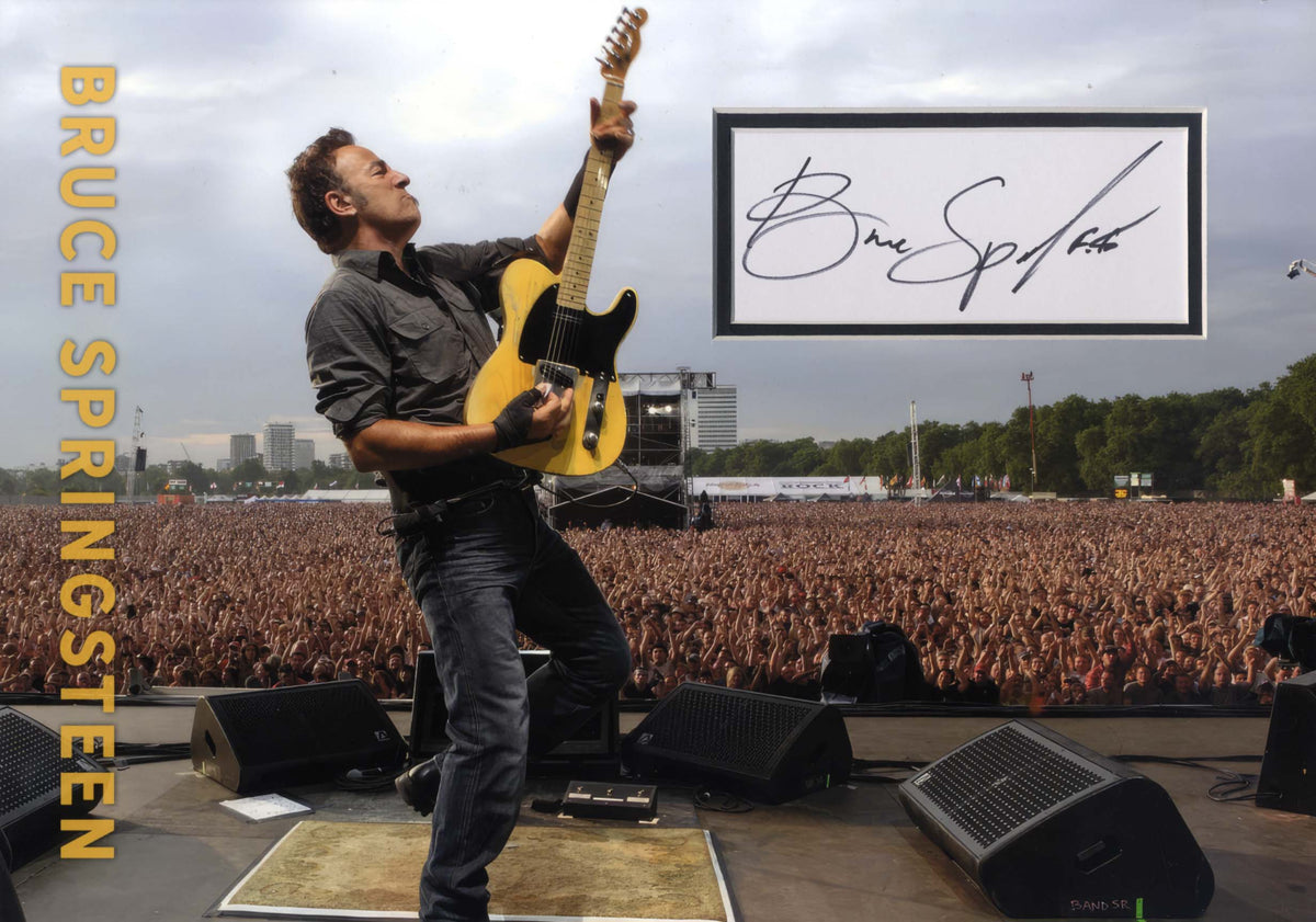 Bruce Springsteen Autograph | signed special custom mattings