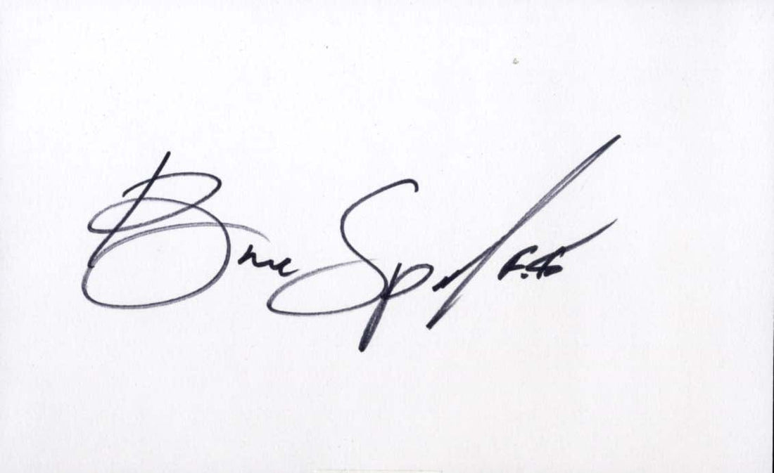 Bruce Springsteen Autograph | signed special custom mattings