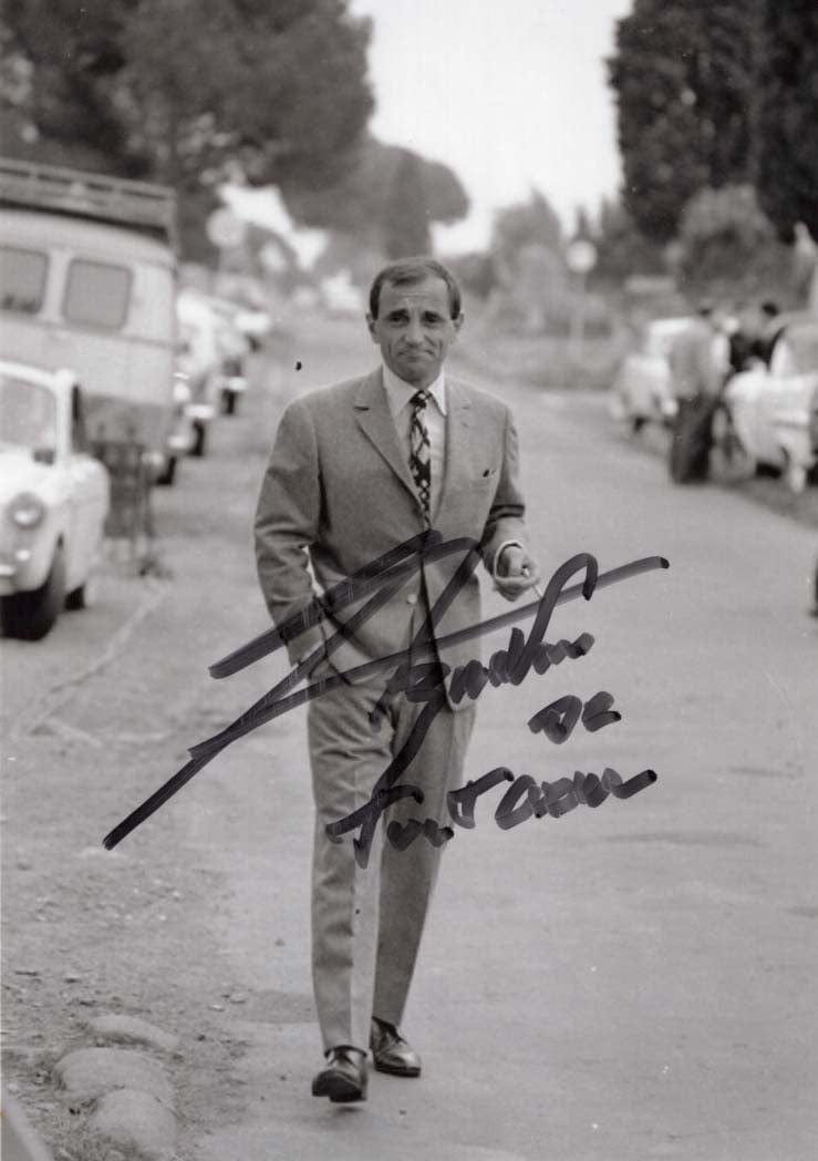 Charles Aznavour Autograph | signed photographs