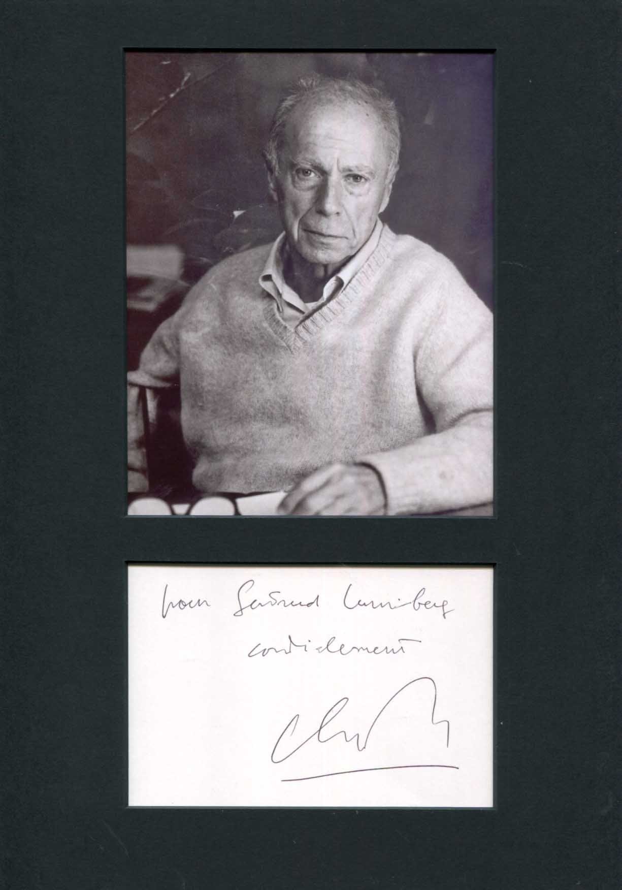 Claude Simon Autograph | signed cards / album pages