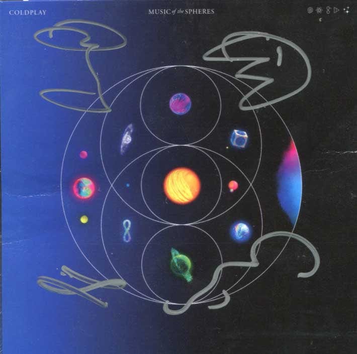 Coldplay Autograph | signed records / memorabilia