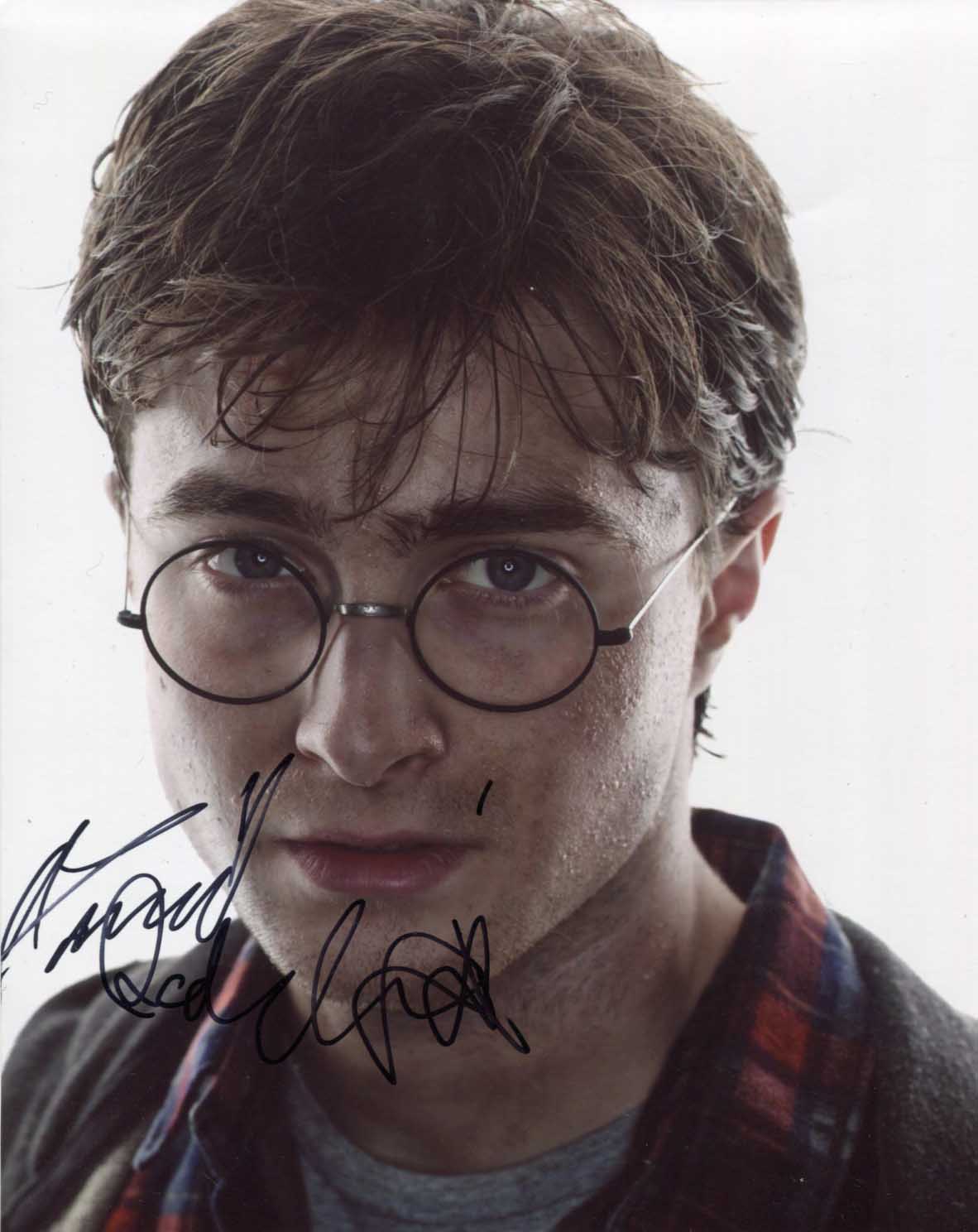 Daniel Radcliffe autograph, signed photograph