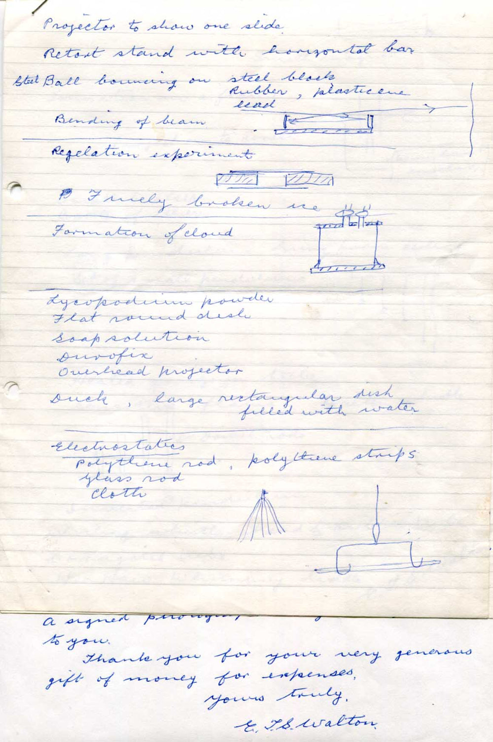 Science autographs and manuscripts