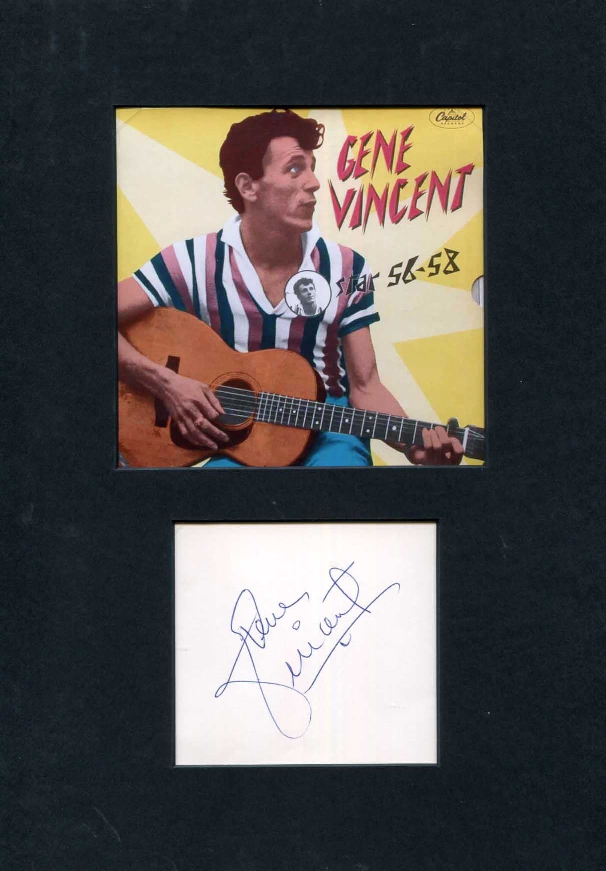Gene Vincent Autograph | signed photographs
