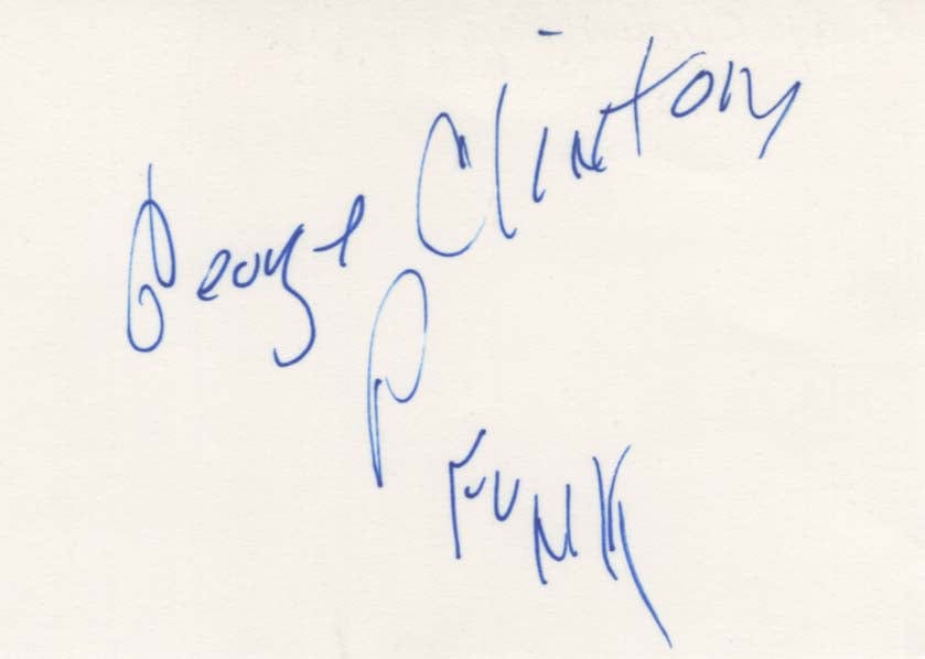 George Edward Clinton Autograph | signed cards / album pages