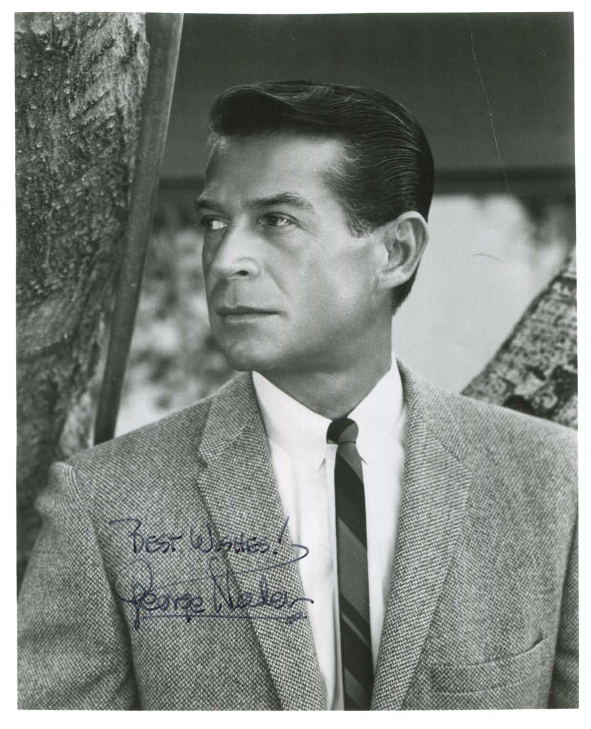 George Nader Autograph | signed vintage photographs