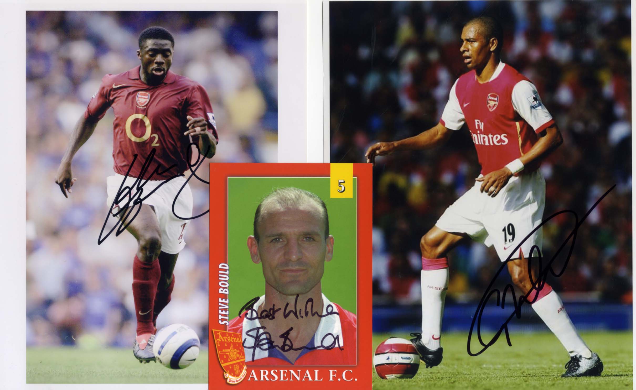 Gilberto & Kolo & Steve Silva & Touré & Bould Autograph | signed ...