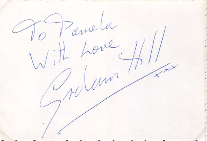 Graham Hill Autograph | signed cards / album pages