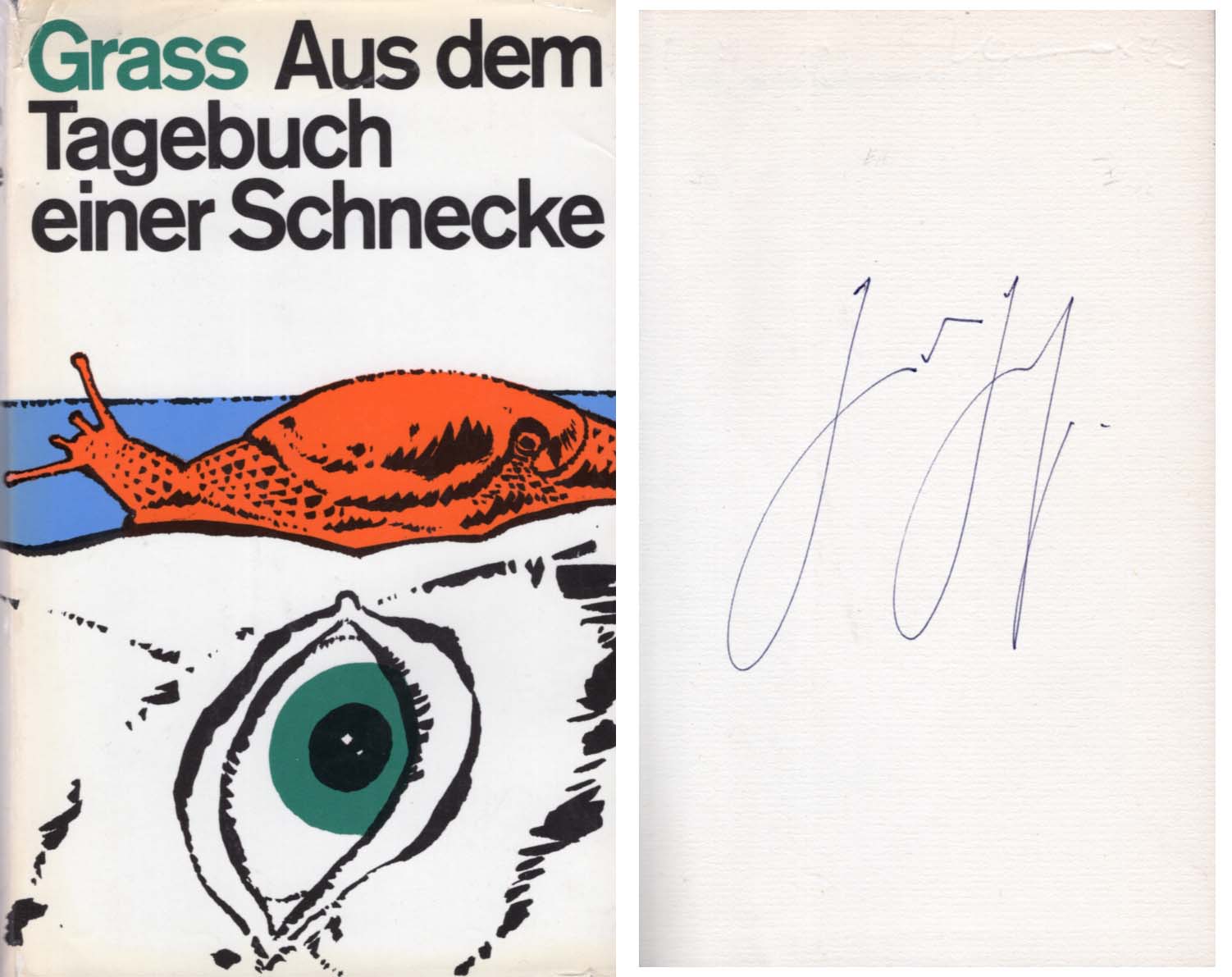 Günter Grass autograph, signed book