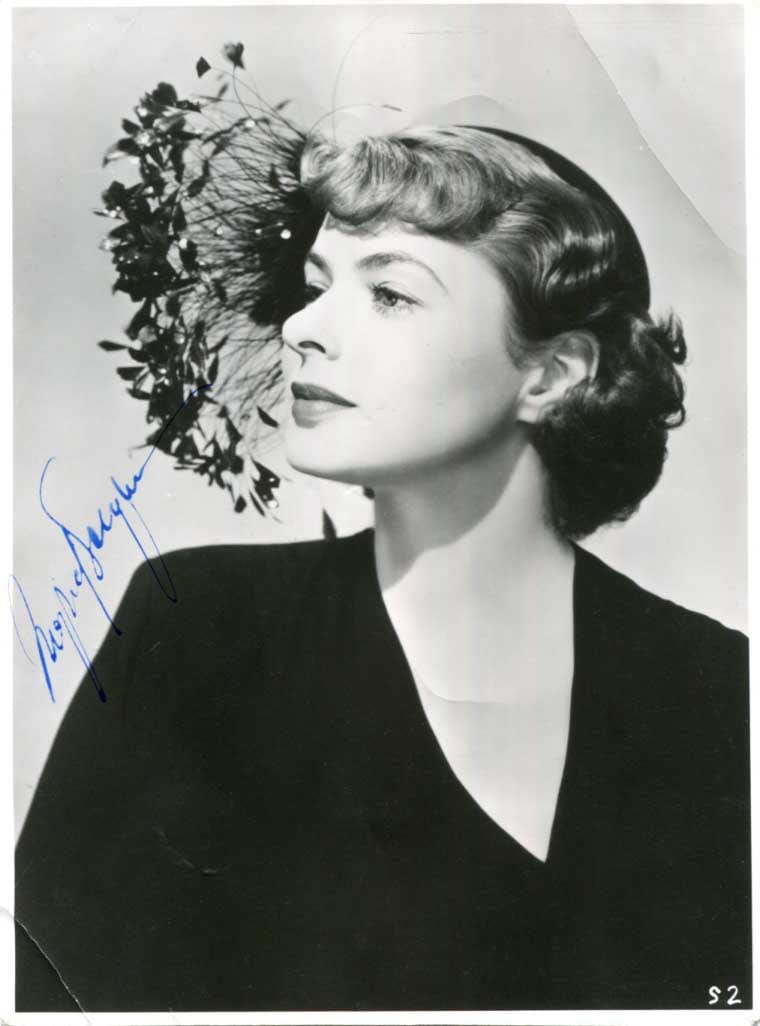 Ingrid Bergman Autograph | signed vintage photographs