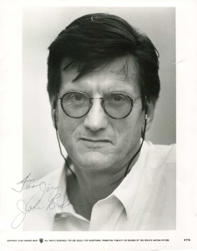 John Badham autograph, signed photo
