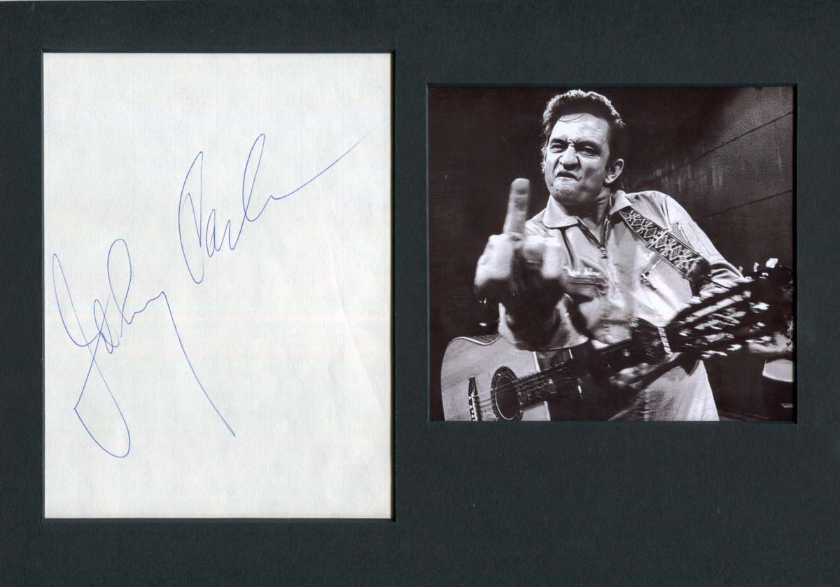 Johnny Cash Autograph | signed cards / album pages