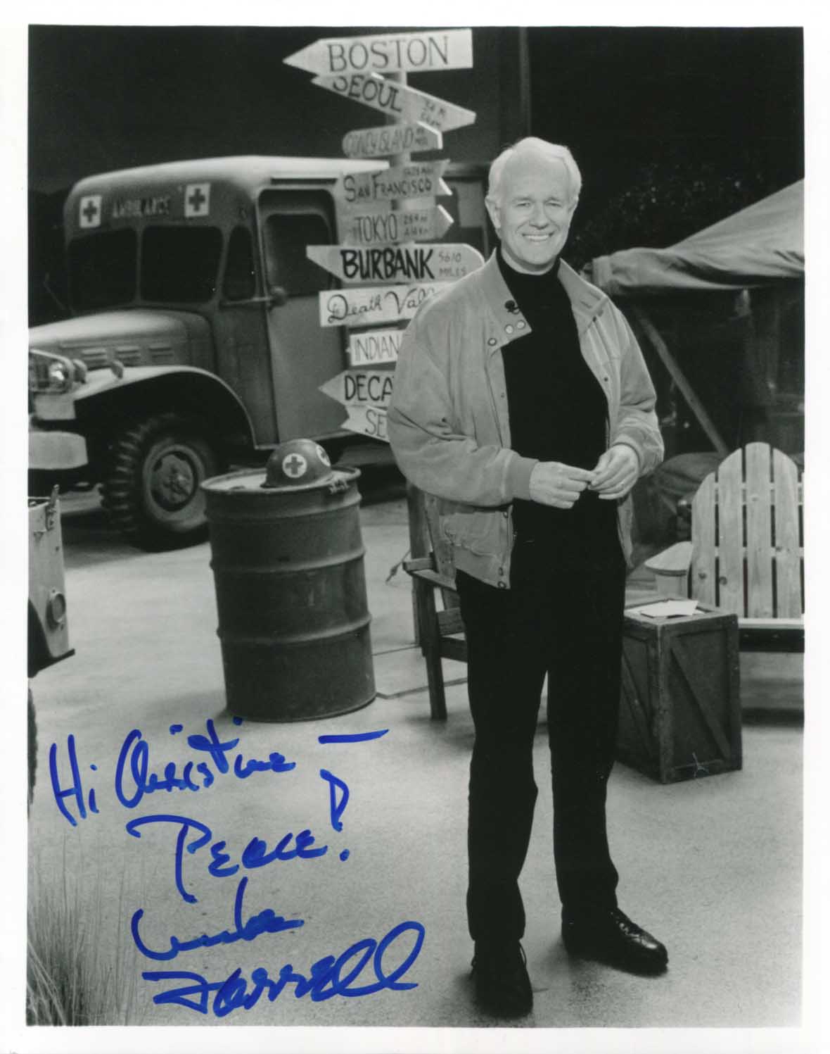 Mike Farrell autograph, signed photograph