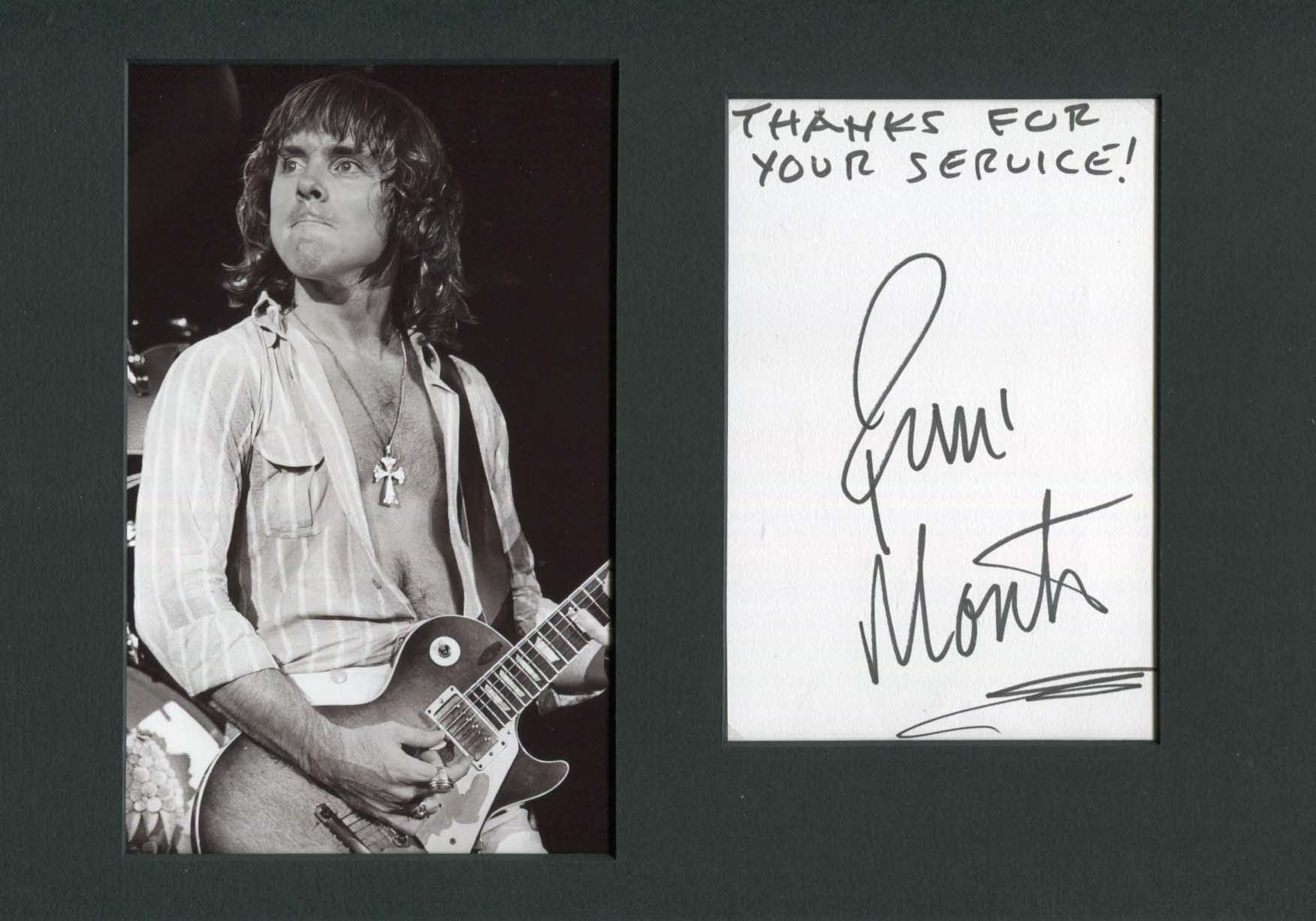 Ronald Douglas Montrose Autograph | signed