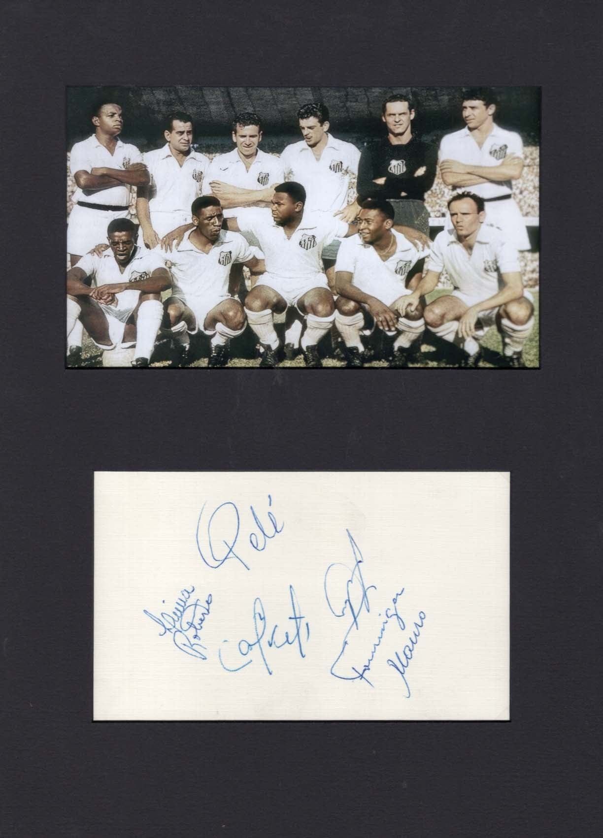Santos FC Team 1962 Autograph | signed cards / album pages