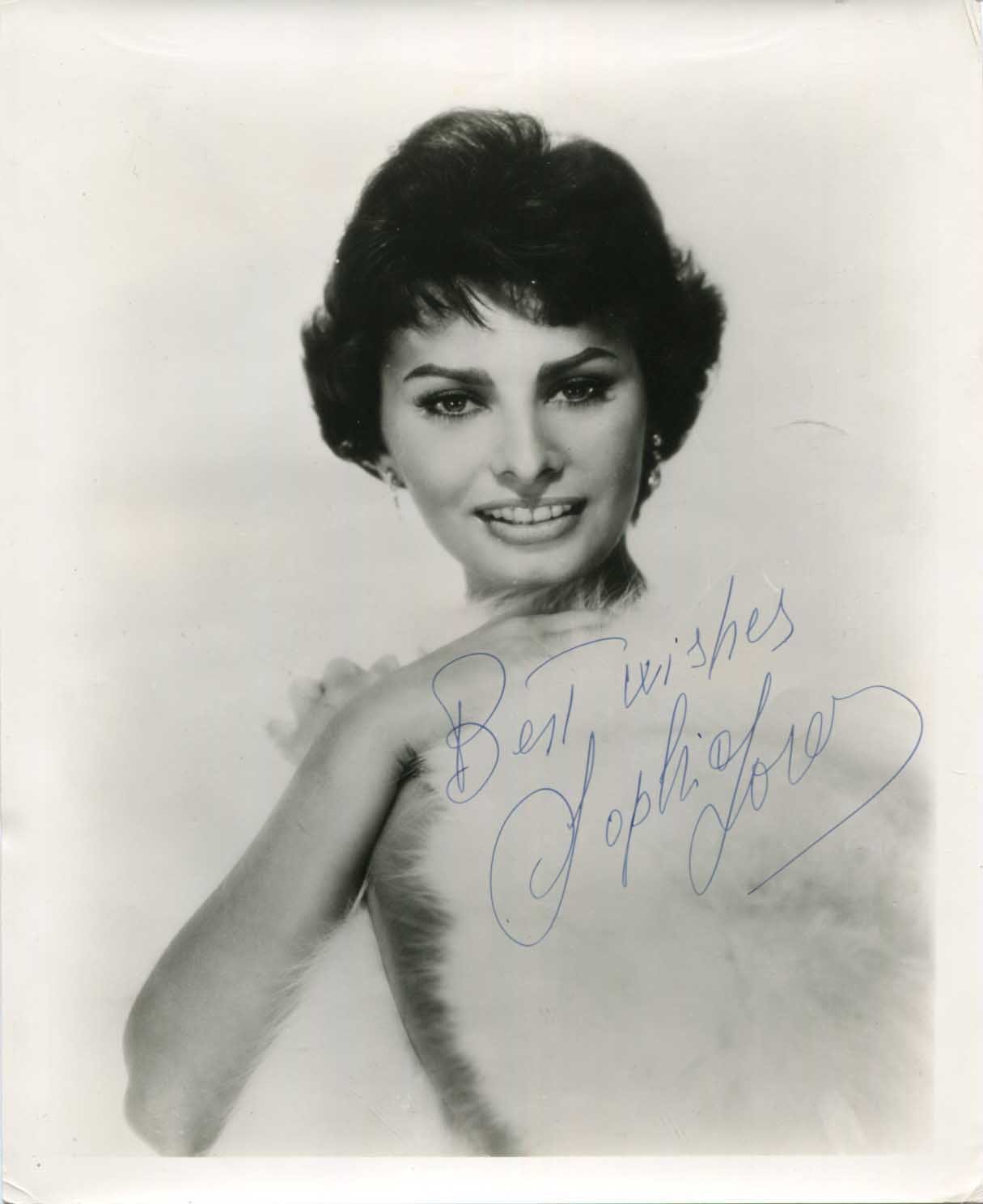 Sophia Loren Autograph | signed vintage photographs