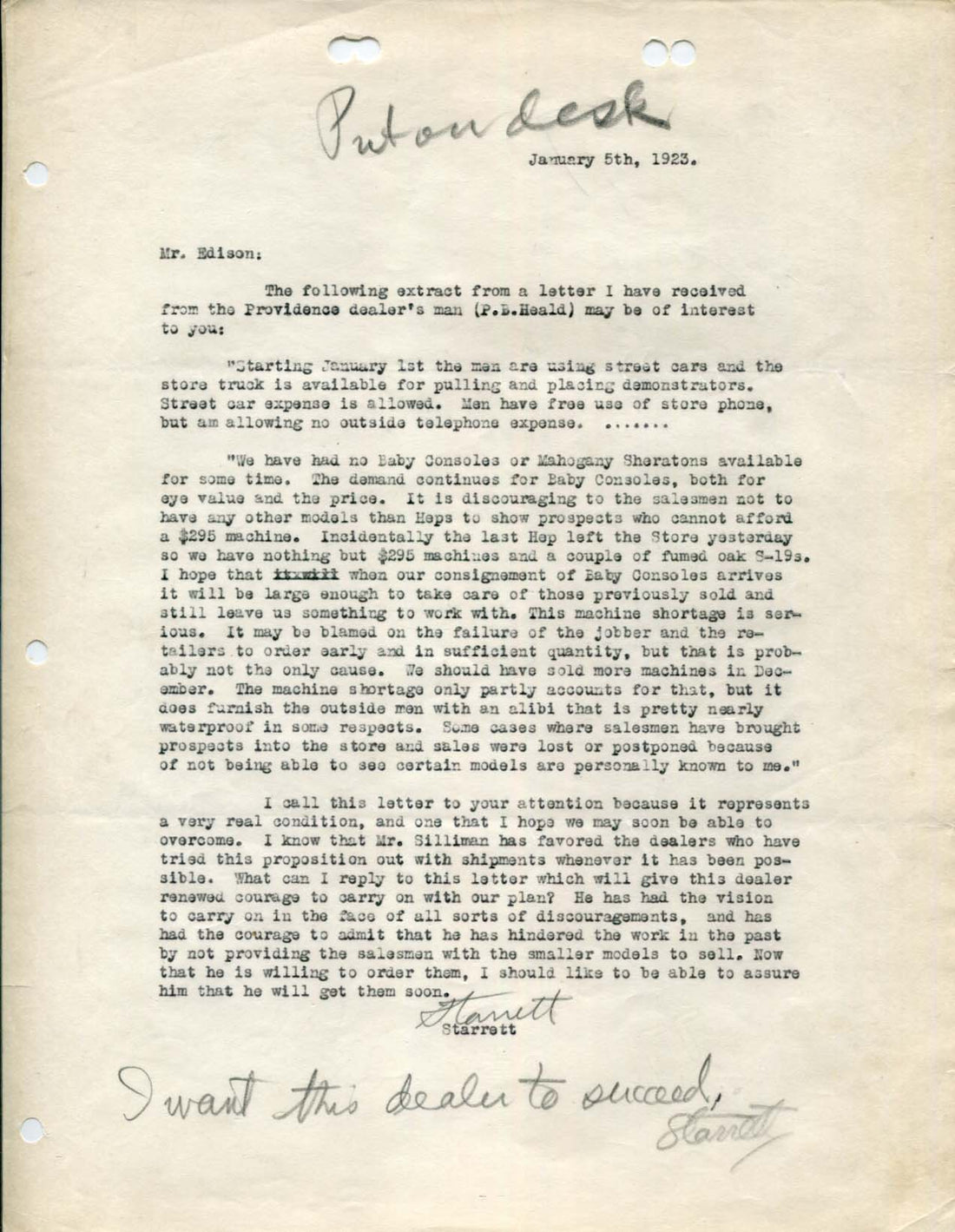 Thomas Edison autograph, handwritten lab notes signed