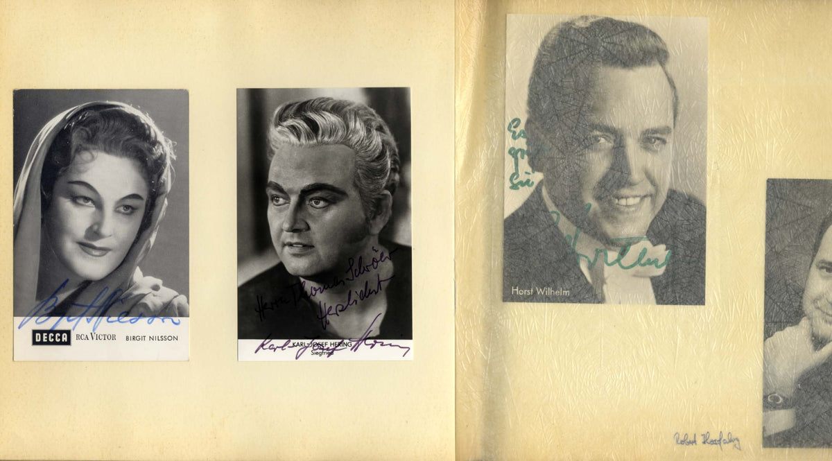 Vintage Opera Singers Autographs, signed photographs (mostly)