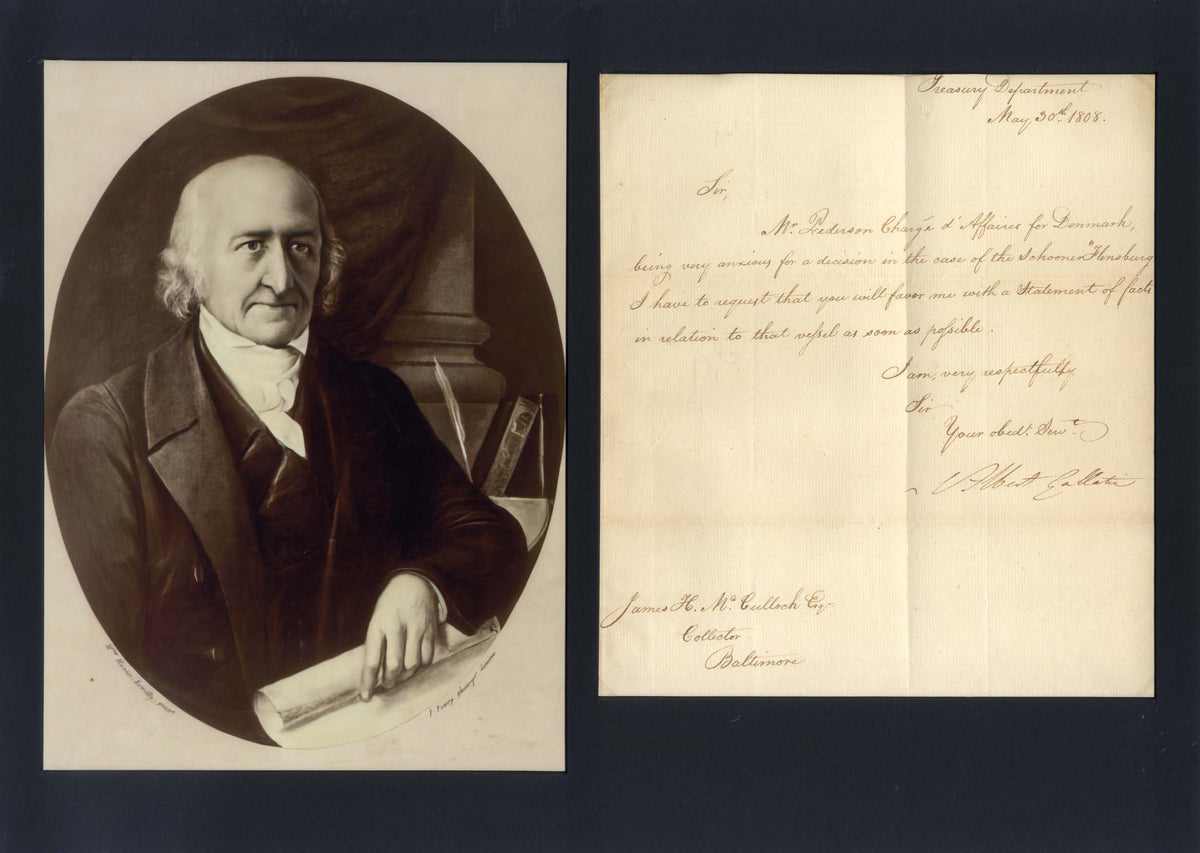 Albert Gallatin Autograph | signed letters