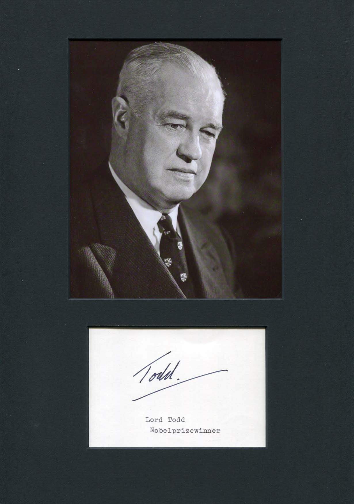 Alexander Todd Autograph | signed cards / album pages