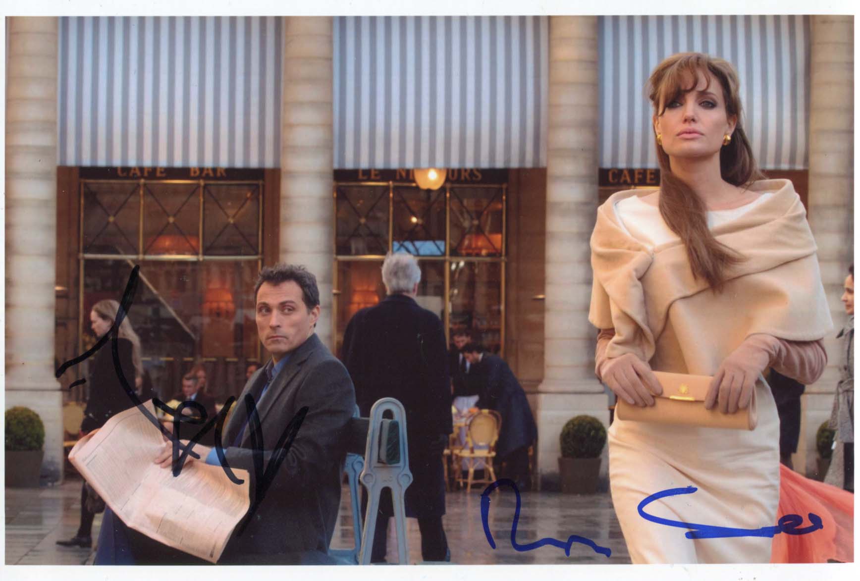 Angelina & Rufus Jolie & Sewell Autograph | signed photographs