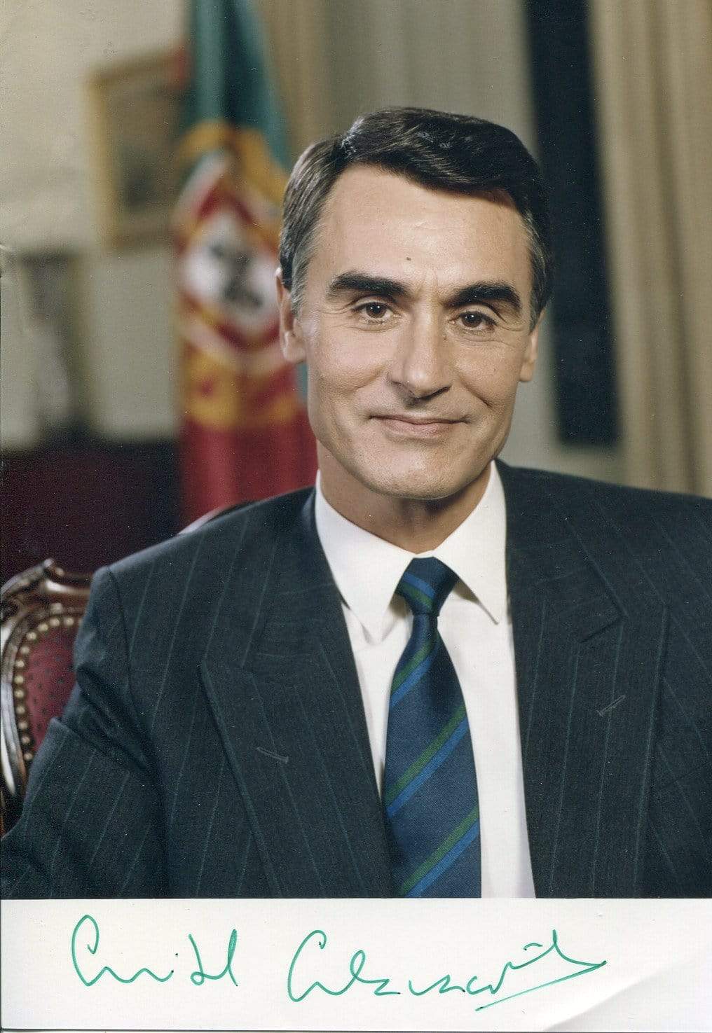 Aníbal Antonio Cavaco Silva autograph | Signed photograph