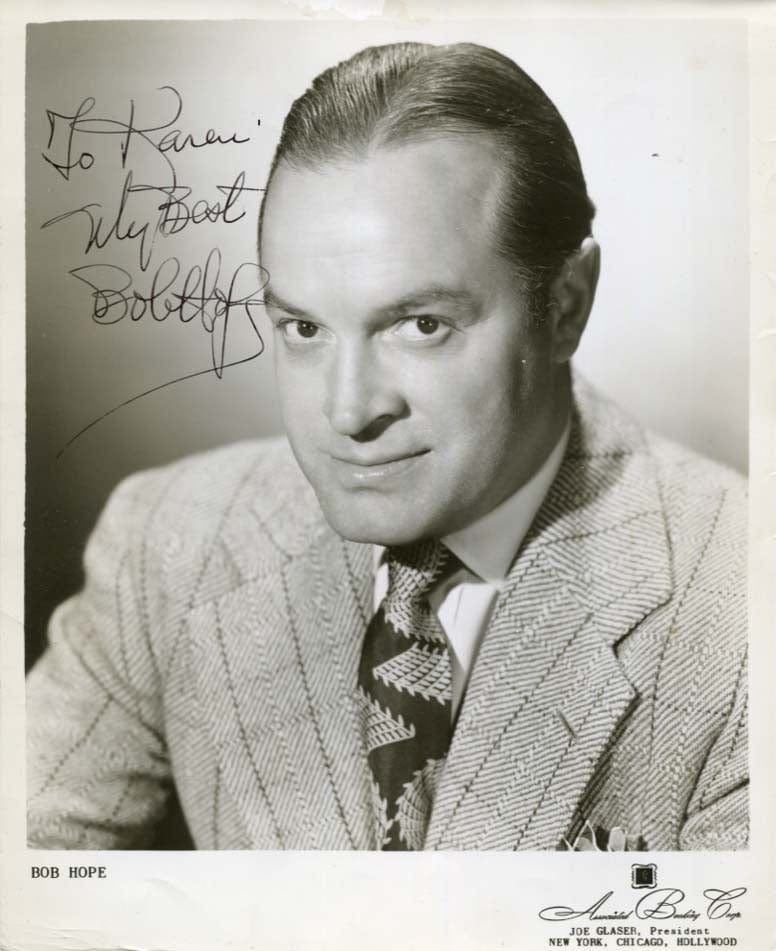 Bob Hope Autograph | signed vintage photographs