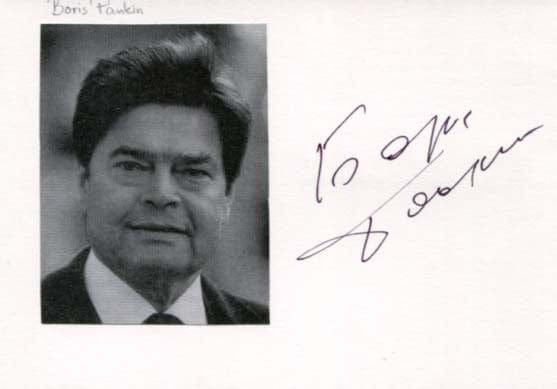 Boris Pankin Autograph | signed photographs