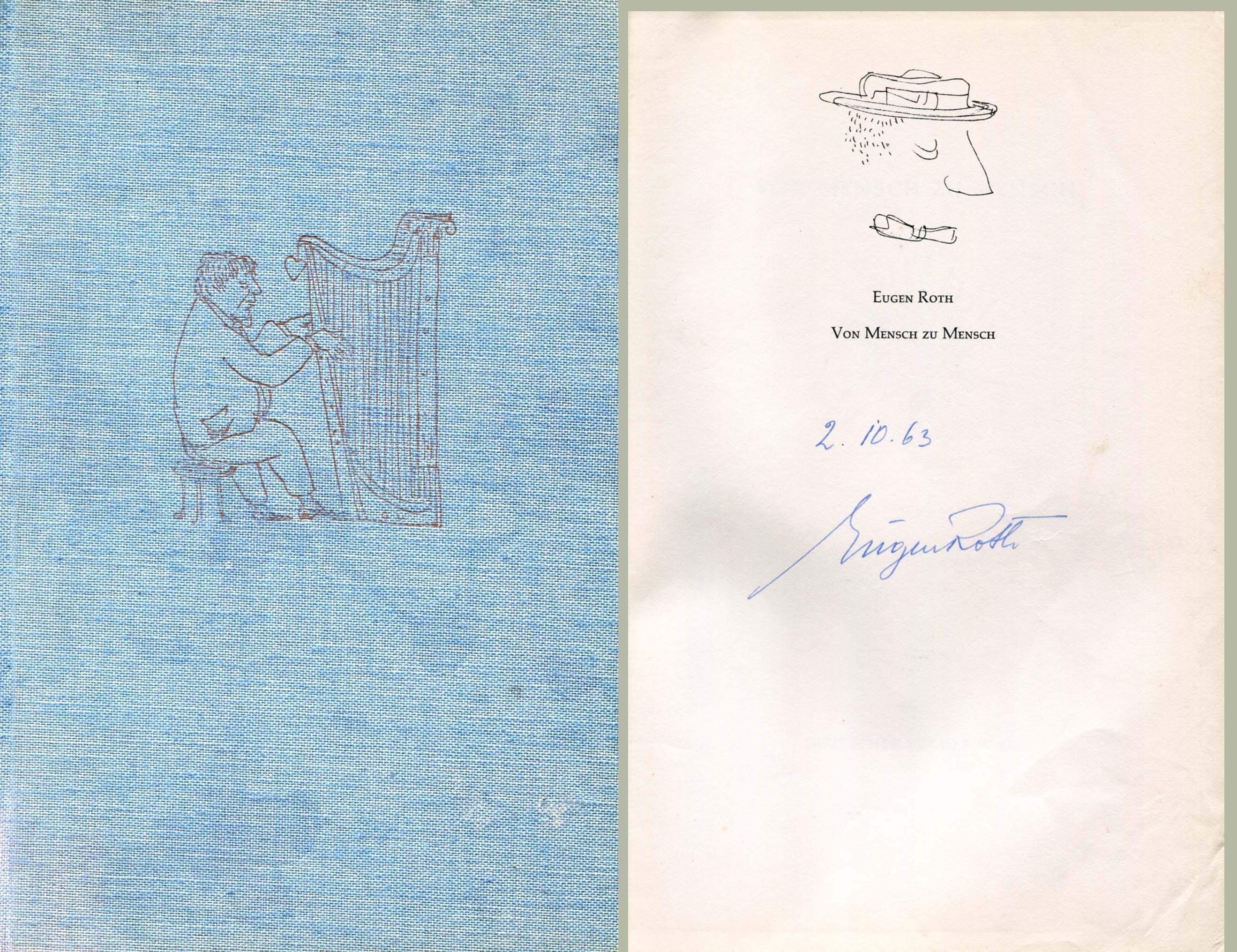 Eugen Roth autograph | Signed book