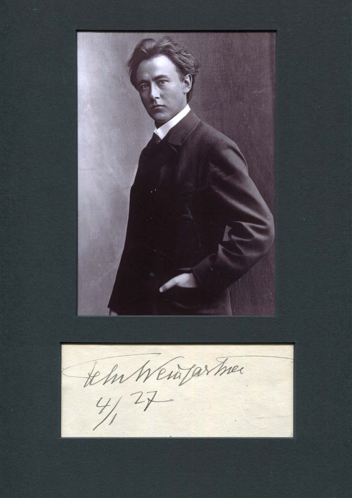 Felix Weingartner Autograph | signed cards / album pages