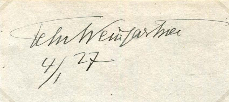 Felix Weingartner Autograph | signed cards / album pages
