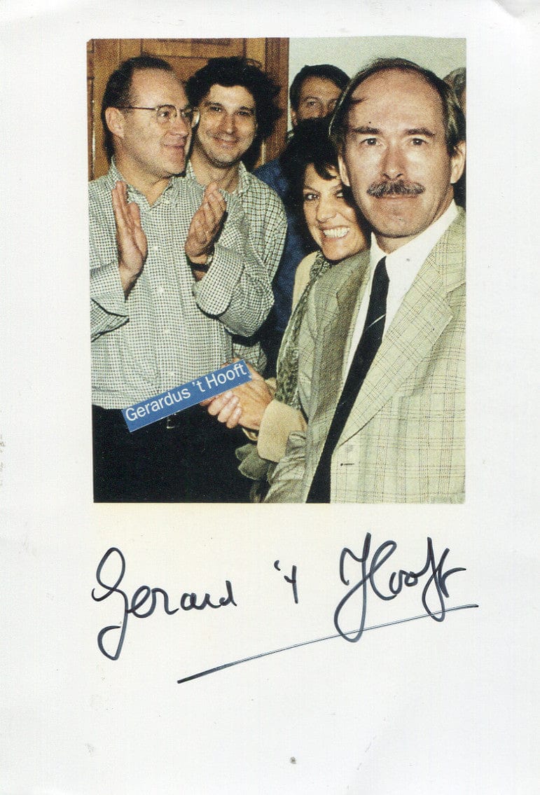 Gerard 't Hooft Autograph | signed photograph