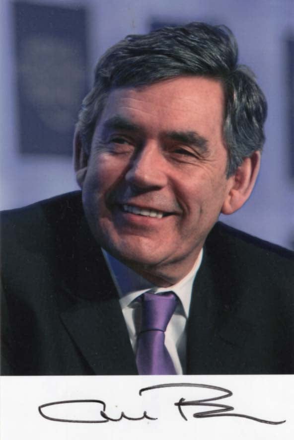 Gordon Brown Autograph | signed photographs