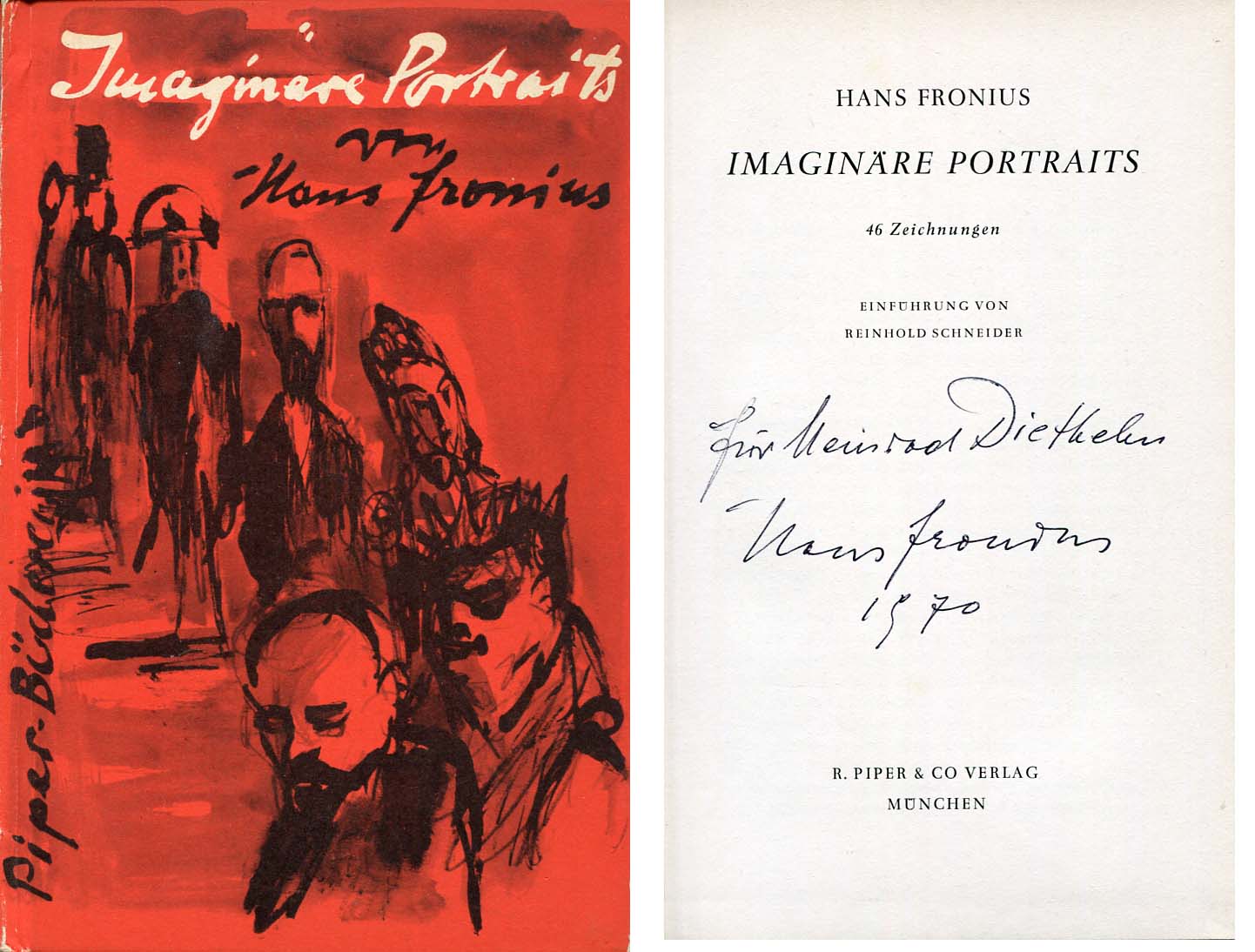 Hans Fronius Autograph | signed programmes / books