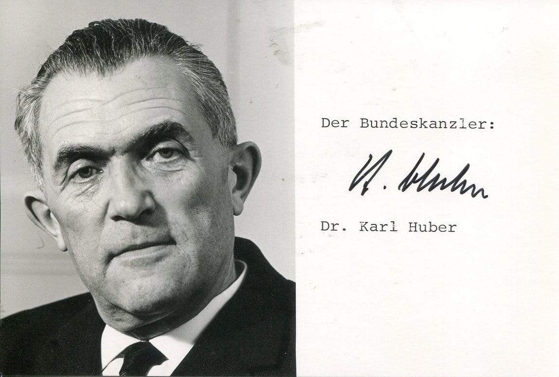 Karl Huber Autograph | signed photograph
