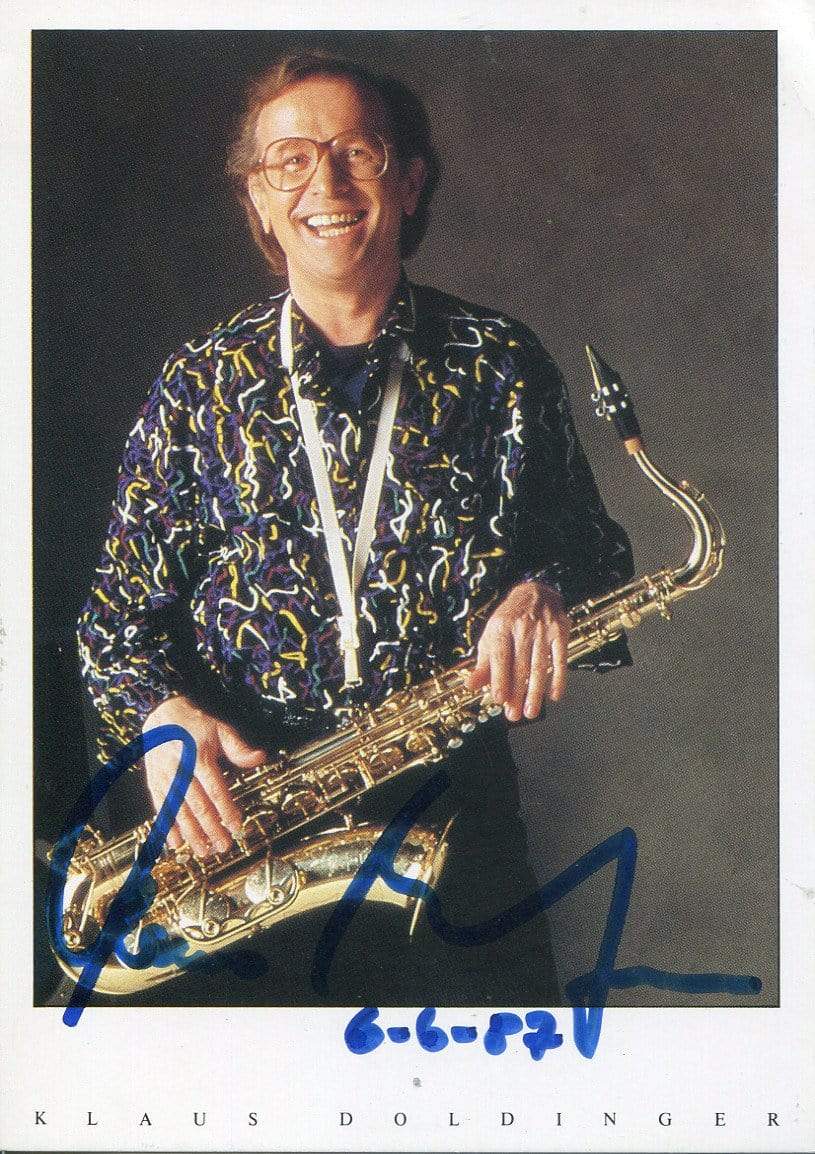Klaus Doldinger autograph | Signed photograph
