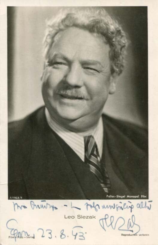 Leo Slezak Autograph | signed vintage photographs
