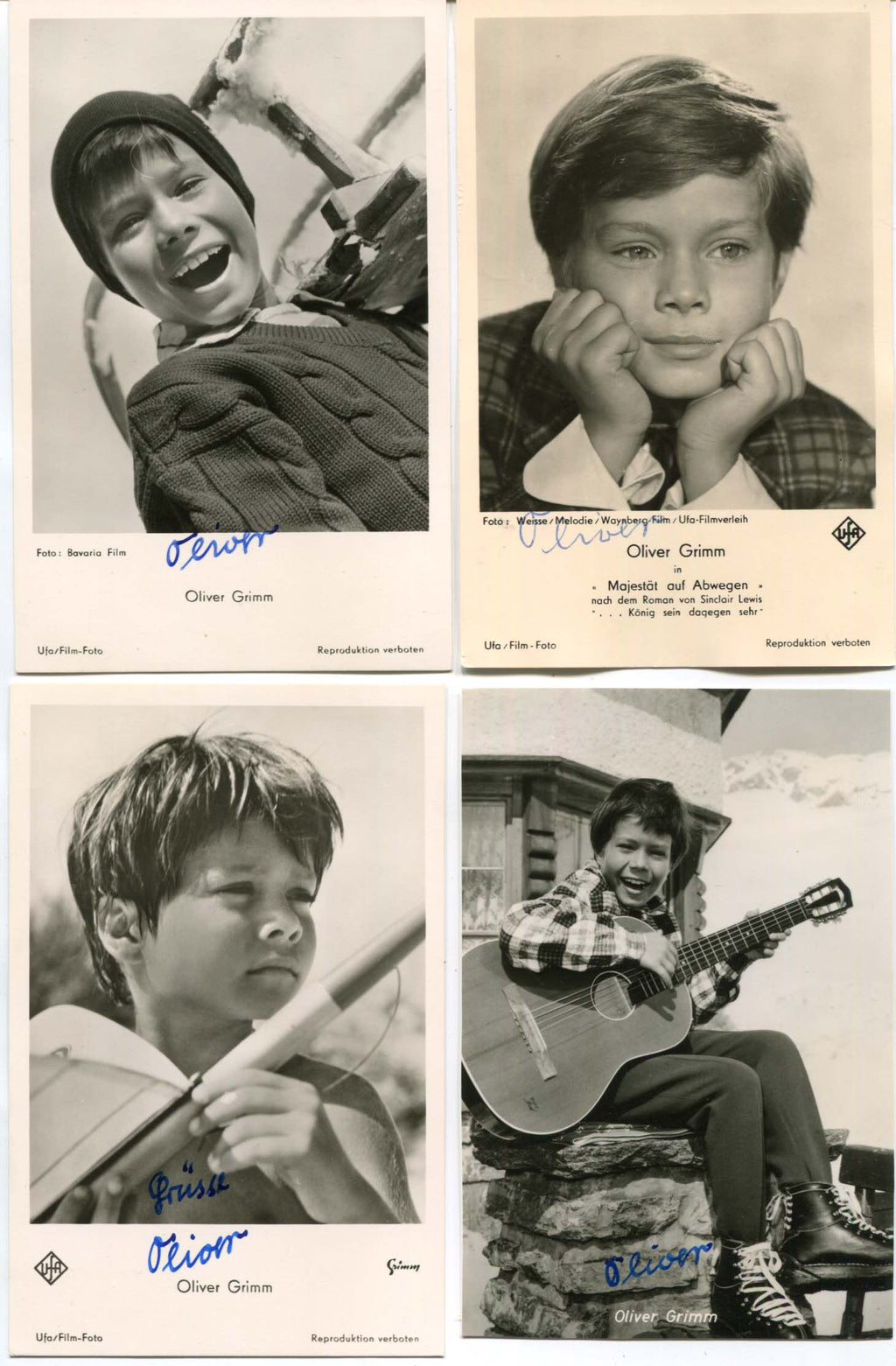 Oliver Grimm Autograph | signed vintage photographs