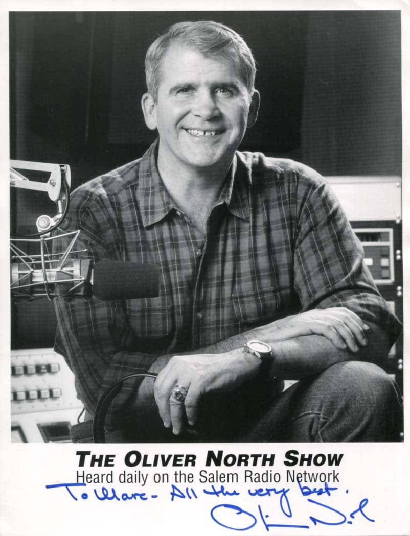 Oliver North Autograph | signed publicity photograph