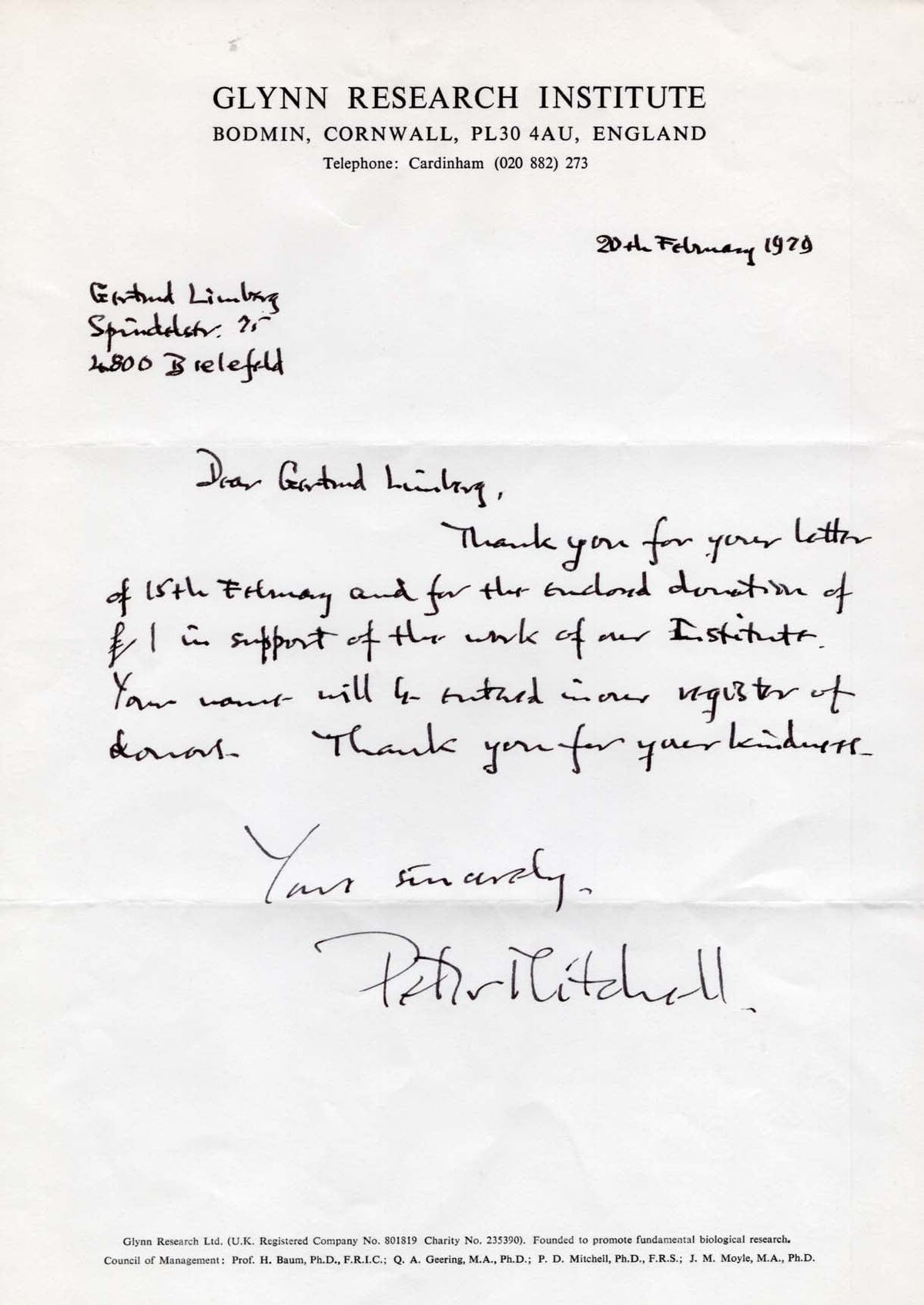 Nobel Prizes in Chemistry autographs and manuscripts for sale