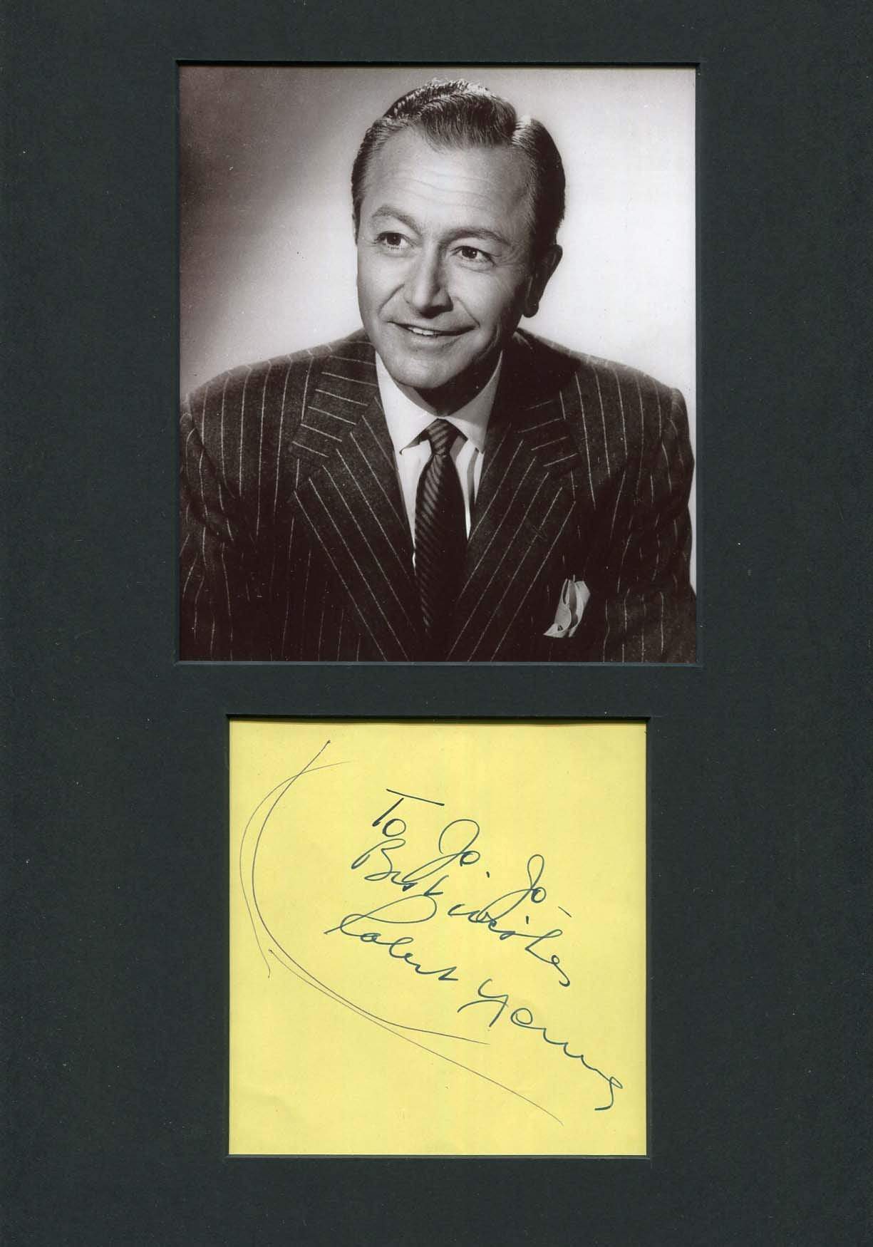 Robert George Young Autograph | signed cards / album pages