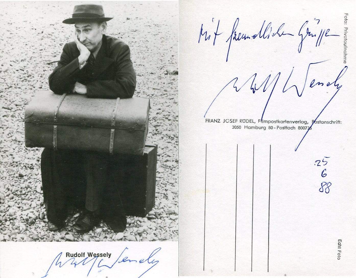 Rudolf Wessely Autograph | signed photograph