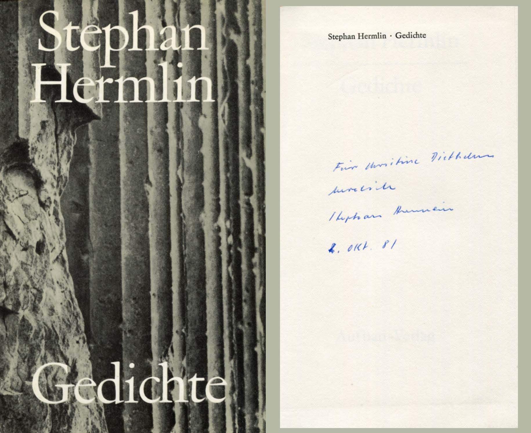 Stephan Hermlin autograph | Signed book